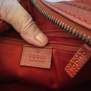 Gucci | Bags | Gucci Red Monogram Canvas Gg Shoulder Bag | Poshmark